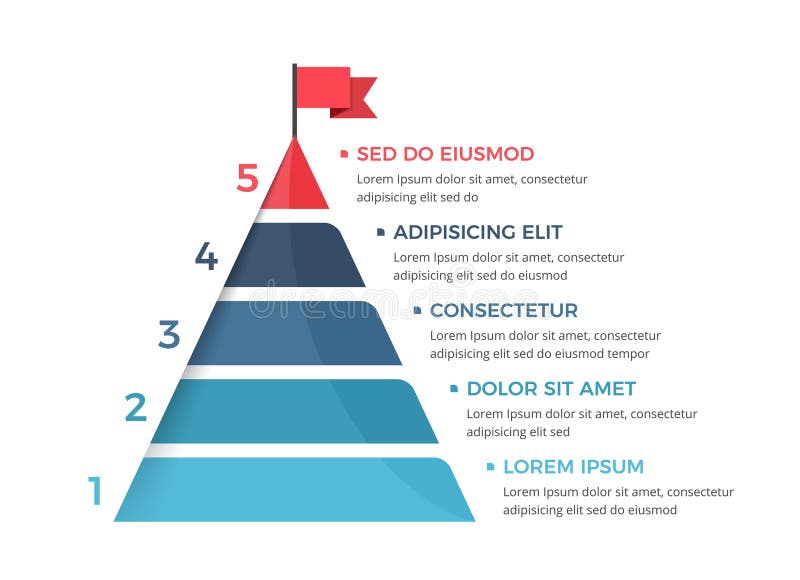 5 Steps to Success stock vector. Illustration of step - 278505413