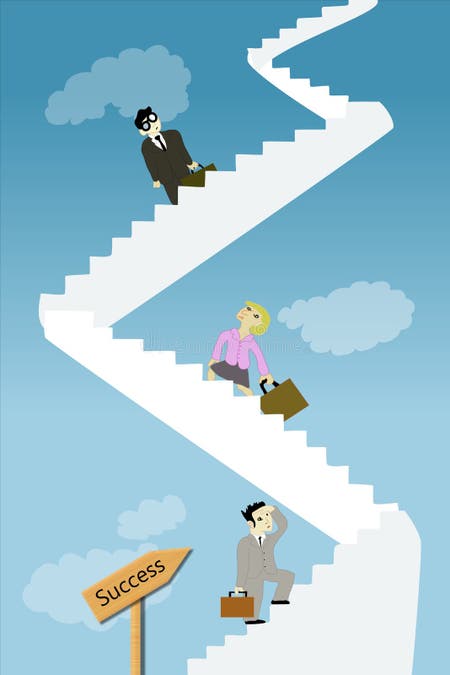 Steps To Success Illustration Stock Illustration - Illustration of ...