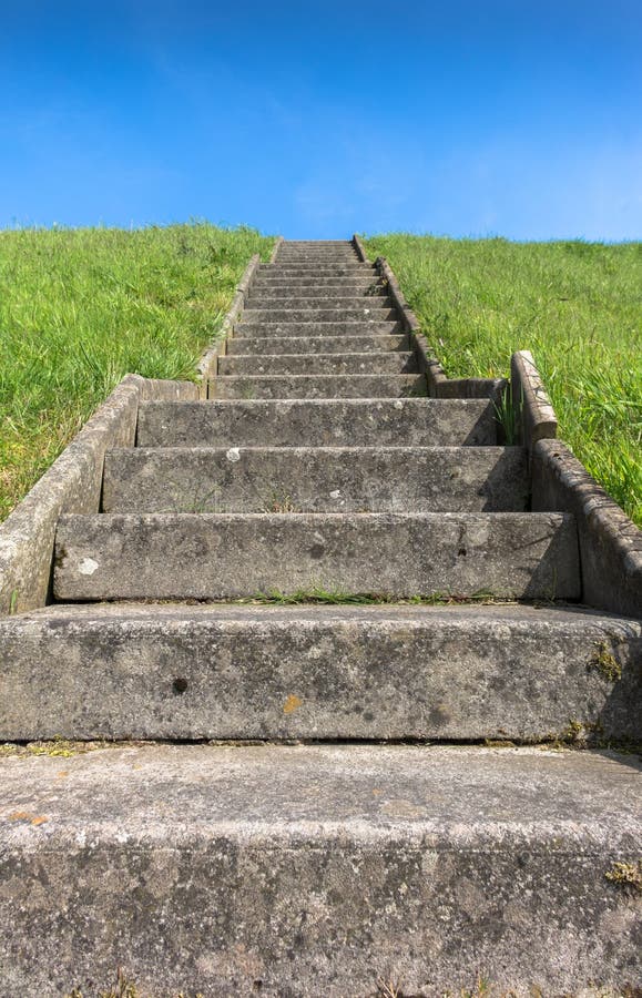 Stone Steps To The Steep Hill Stock Image - Image of straight, nobody ...