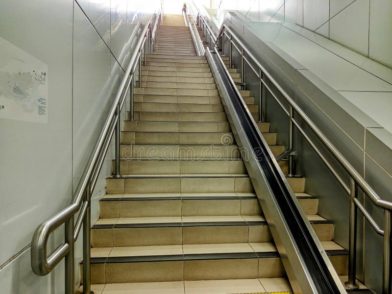 The Steps To the Up Floor in Jakarta City Stock Photo - Image of steps ...