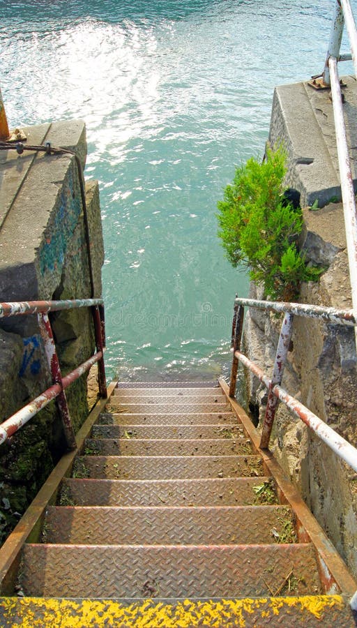Steps to the water stock image. Image of river, entry - 14950197