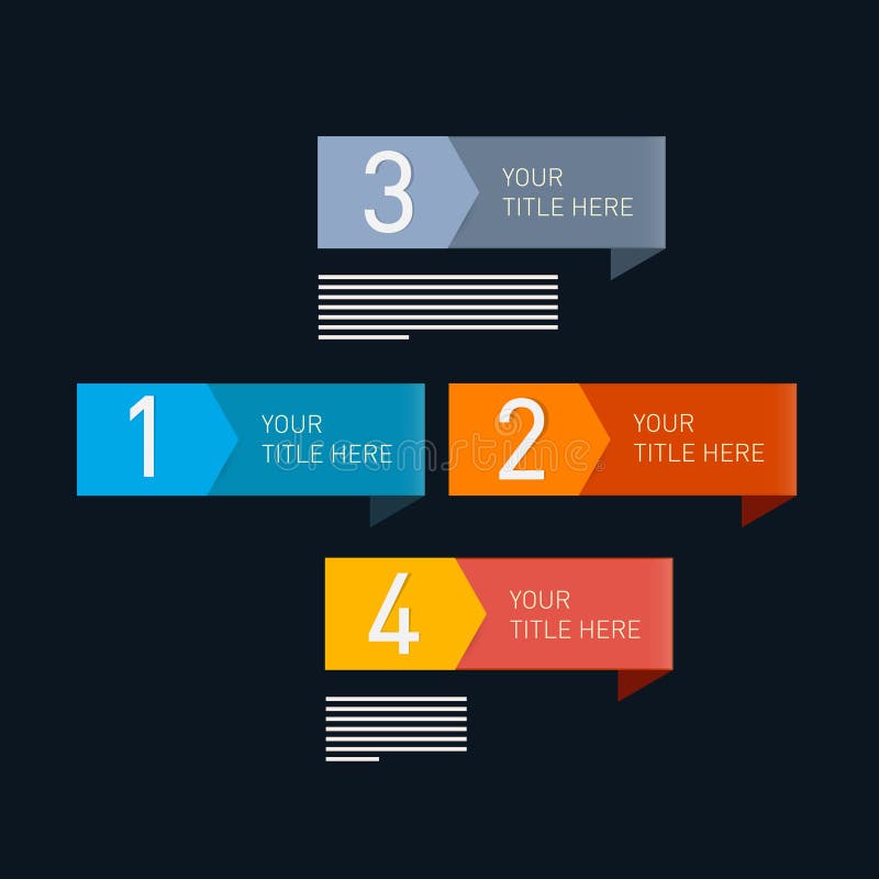 Steps For Tutorial, Infographic Stock Vector - Illustration of banner ...