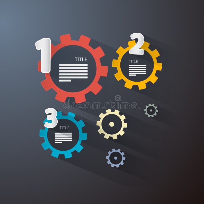 Steps for Tutorial, Infographics Stock Vector - Illustration of ...