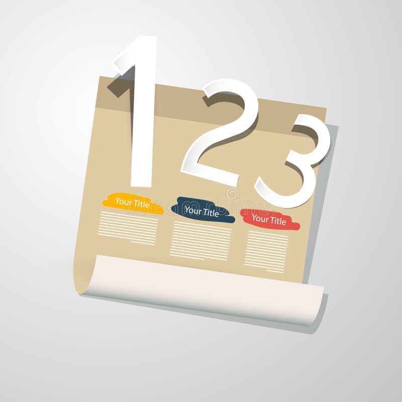 Steps for Tutorial, Infographics Stock Vector - Illustration of ...