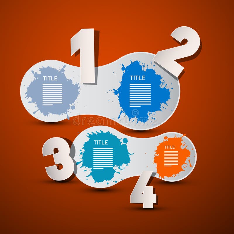 Steps for Tutorial, Infographics Stock Vector - Illustration of ...