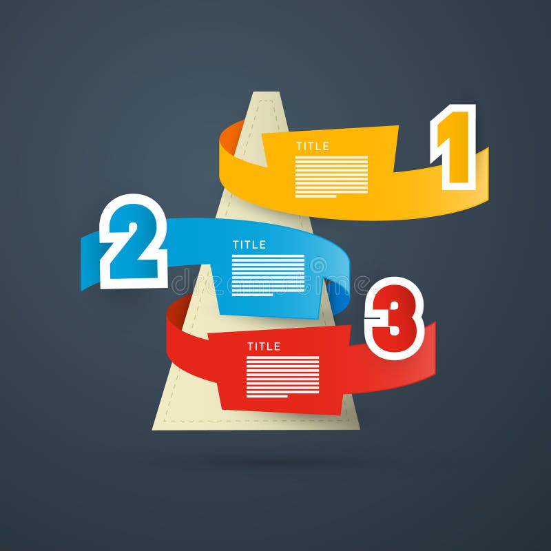 Steps for Tutorial, Infographics Stock Vector - Illustration of paper ...