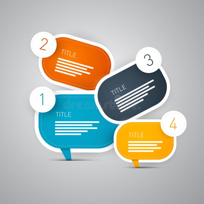 Steps for Tutorial, Infographics Stock Vector - Illustration of design ...