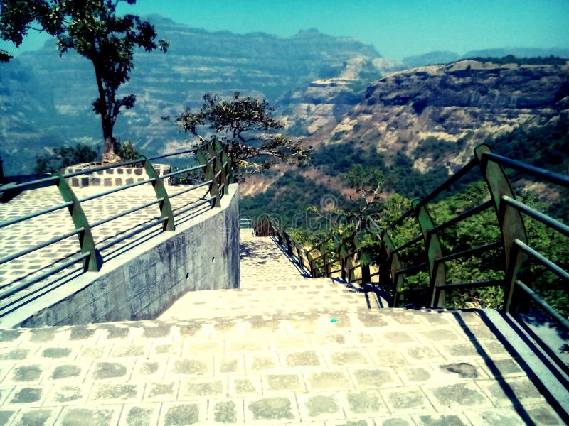 Steps Village Junner Hillside Nature Stock Image - Image of hillside ...