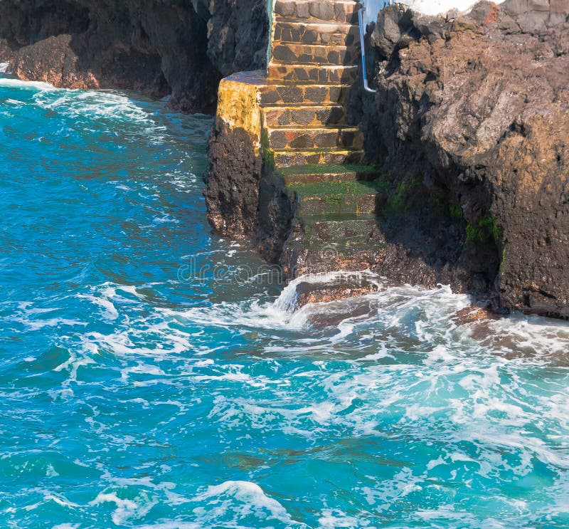 Steps with water stock photo. Image of above, beauty - 18678072