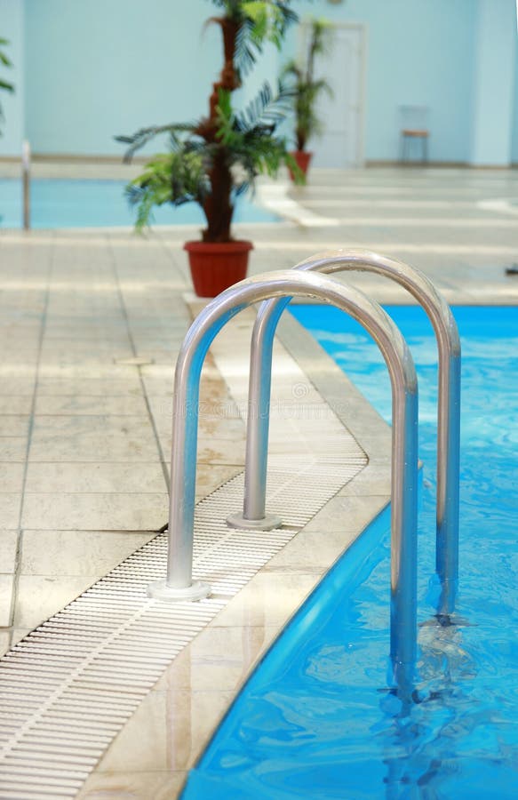 Steps in a water pool stock image. Image of reflection - 39353163