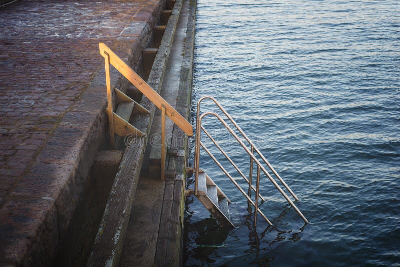 Steps in water stock photo. Image of outdoor, relax, detail - 76323606