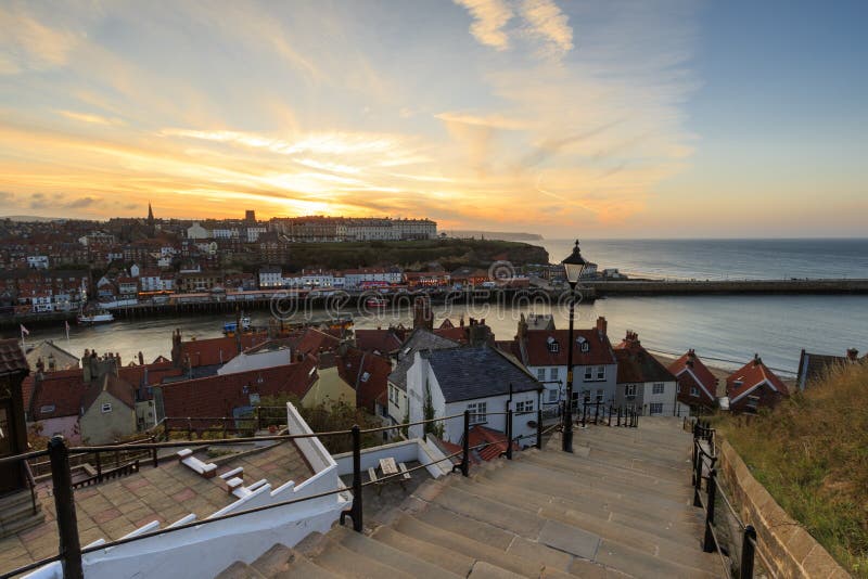99 steps at Whitby stock image. Image of protect, blue - 4838519