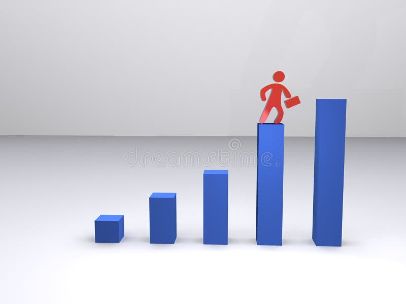 Stepwise Progress stock illustration. Illustration of success - 13674027
