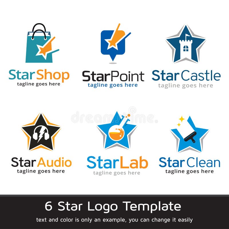 Ster Logo Template Design Vector Vector Illustratie - Illustration of ...