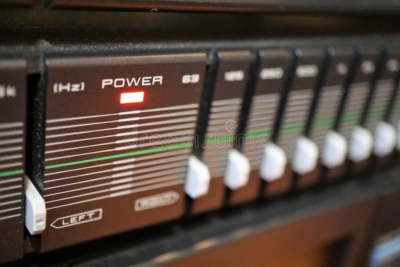 Stereo equalizer stock photo. Image of white, home, wedding - 83202100