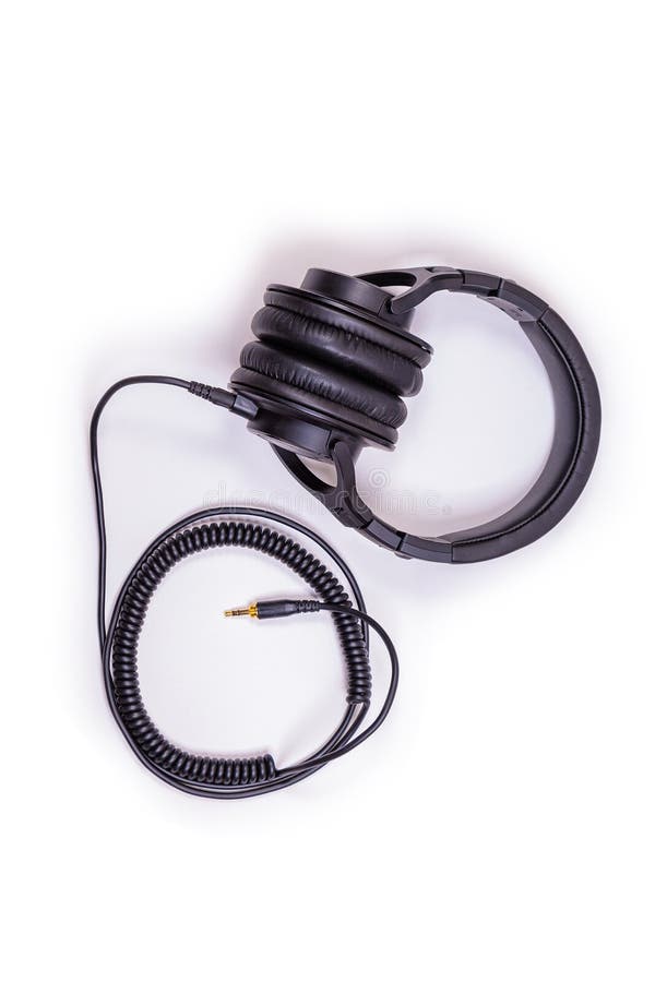 Stereo Headphones with Cable. Professional Instrument of Musicians ...
