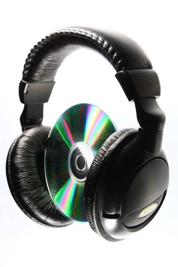 Stereo headset stock image. Image of audio, disc, earphones - 7469683