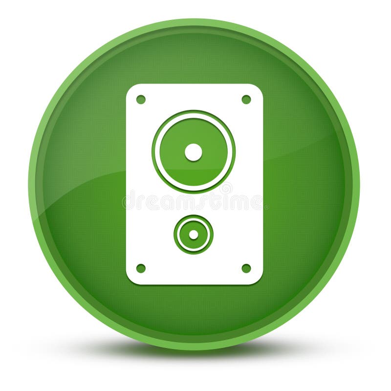 Stereo Luxurious Glossy Green Round Button Abstract Stock Illustration ...