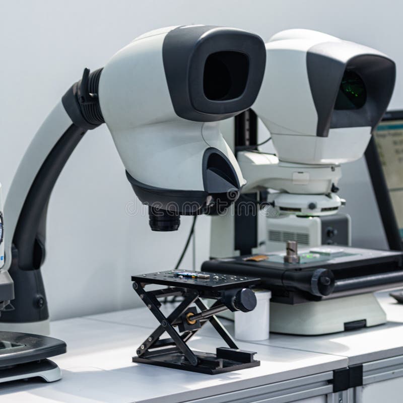 Stereo Microscope stock image. Image of inspection, automotive - 214374287