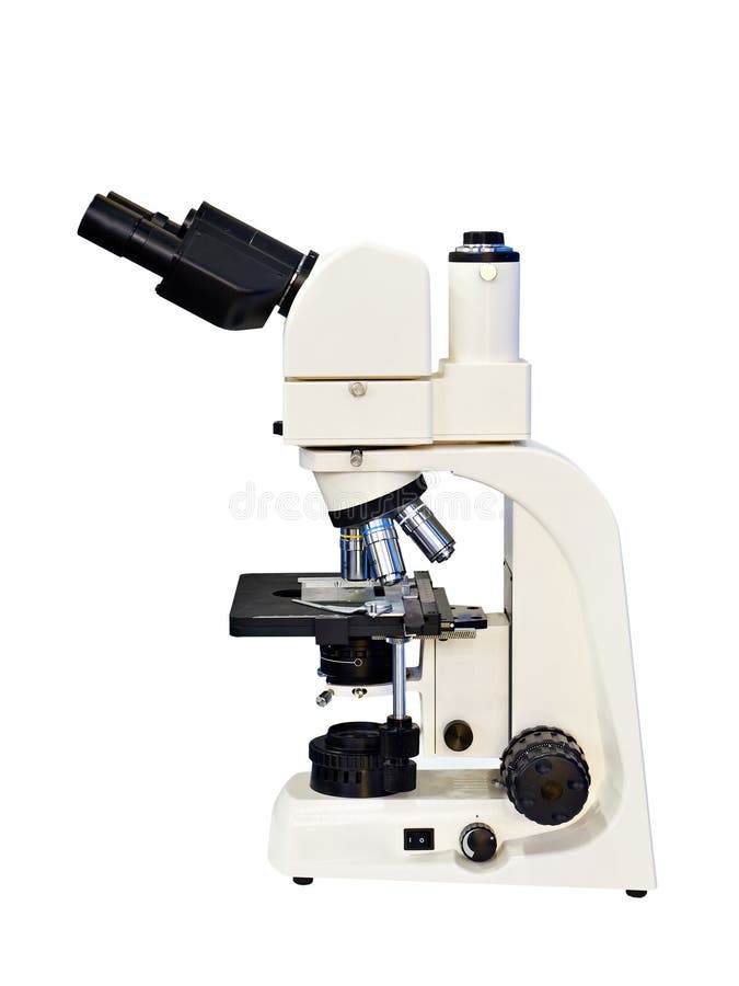 Research Stereo Microscope with Monitor Stock Photo - Image of clinic ...