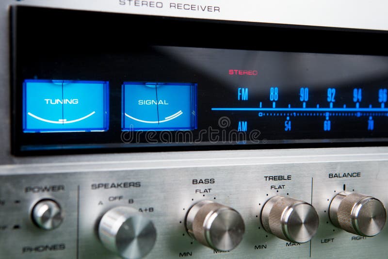 Stereo receiver stock photo. Image of receiver, radio - 48111836