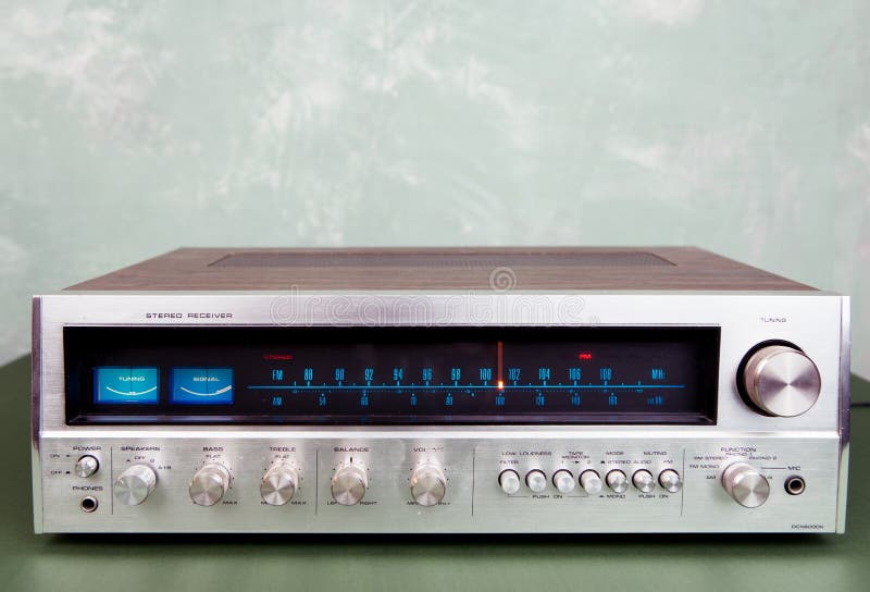 Stereo receiver stock photo. Image of audio, knob, radio - 48111842
