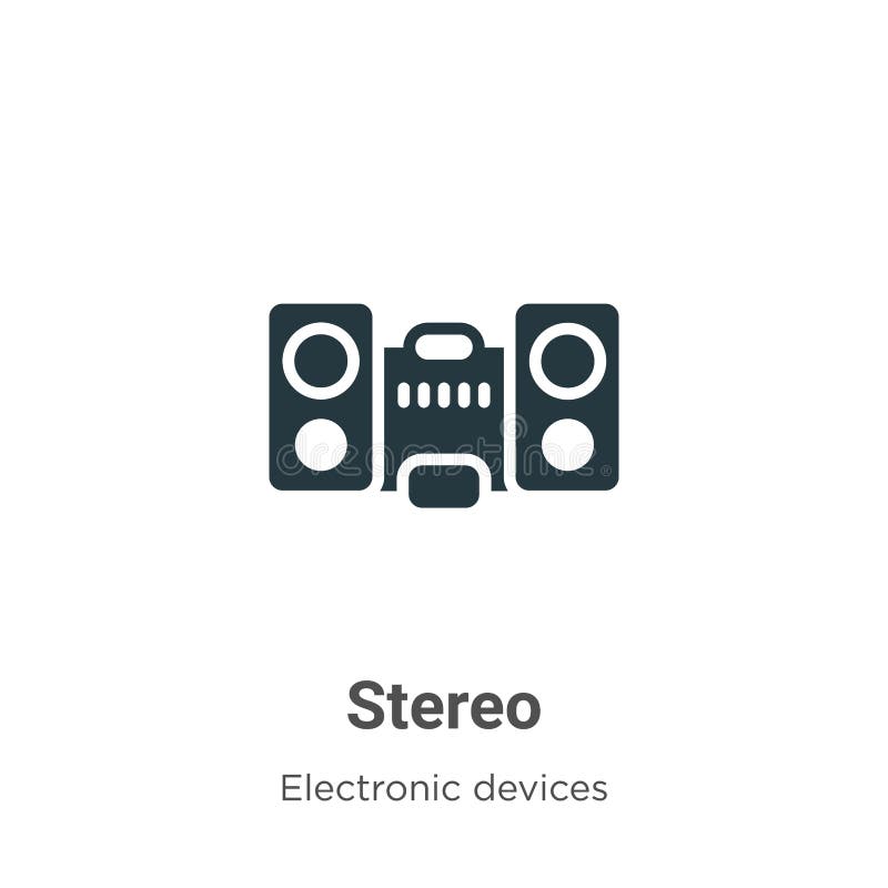Stereo Icon In Trendy Design Style. Stereo Icon Isolated On White ...
