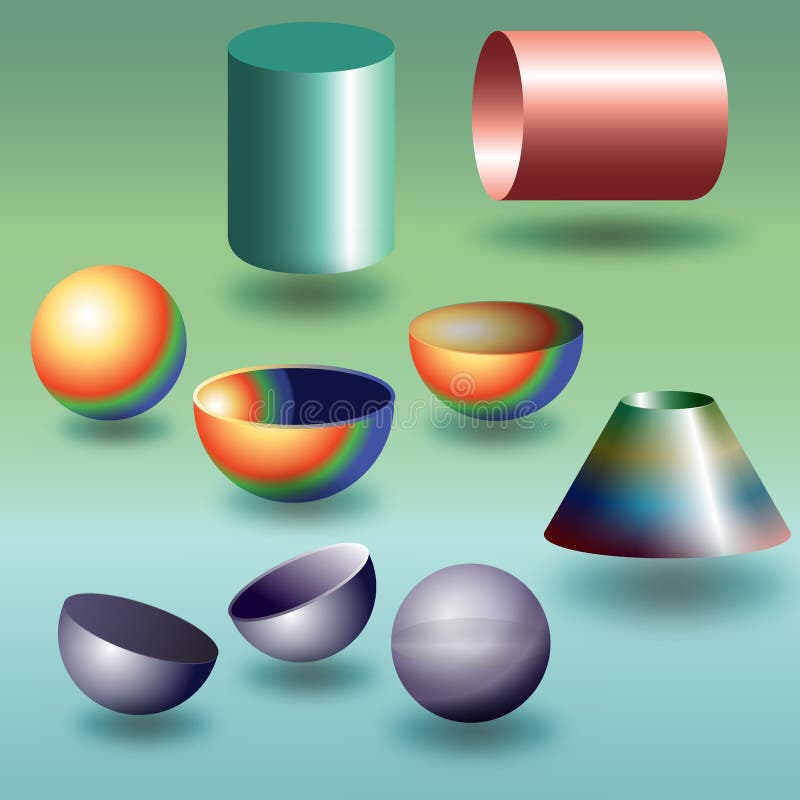 Stereometry Objects Stock Illustrations – 6 Stereometry Objects Stock ...