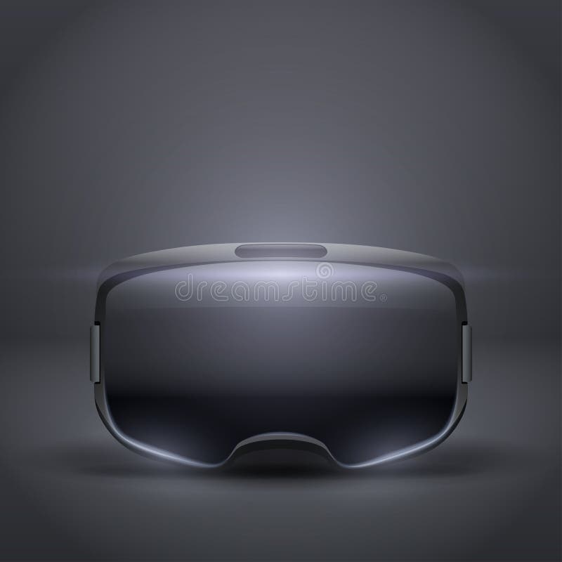 Stereoscopic 3d VR Headset Presentation Stock Vector - Illustration of ...