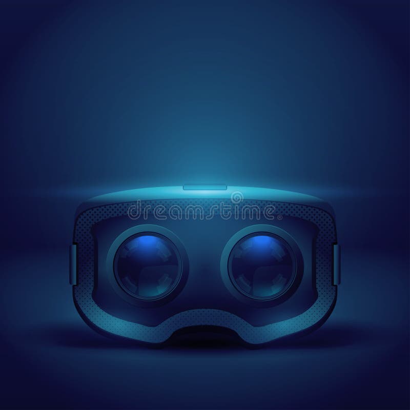 Stereoscopic 3d VR Headset Presentation Stock Vector - Illustration of ...