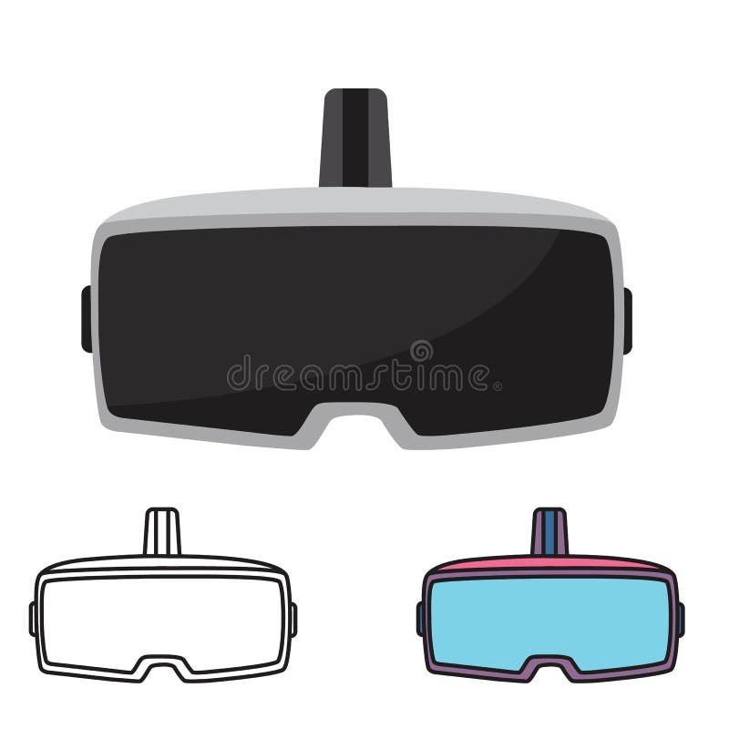 Stereoscopic 3d Vr Illustration. Realistic Detailed 3d Virtual Reality ...