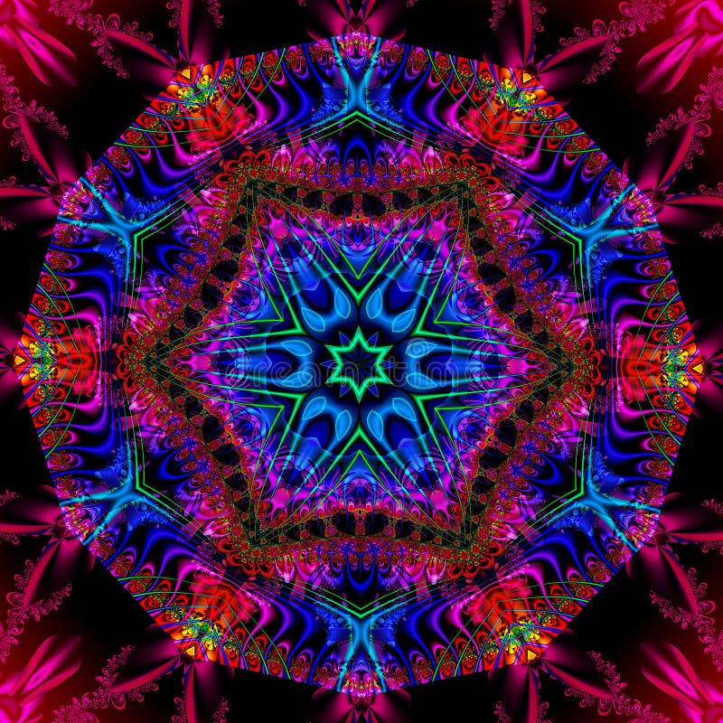 Stereoscopic Fractal Pattern Stock Photo - Image of pattern, abstract ...