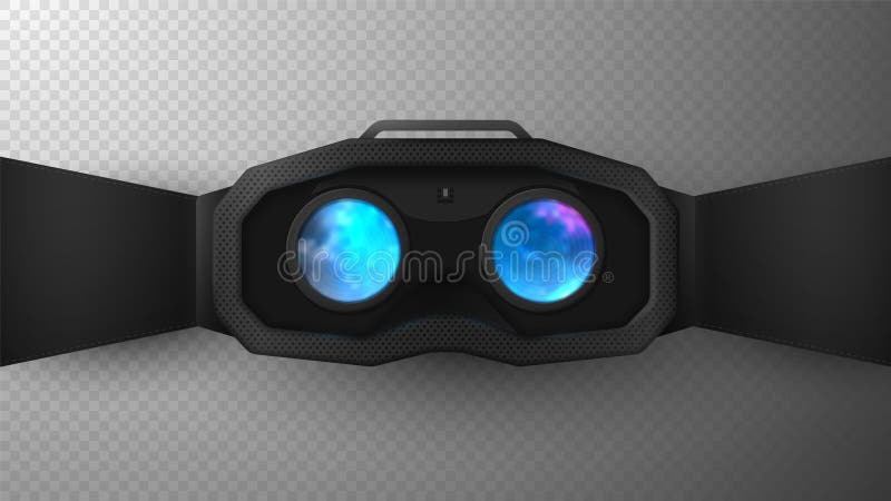 Stereoscopic VR 3D Headset for the Metaverse and Virtual Reality. Stock ...