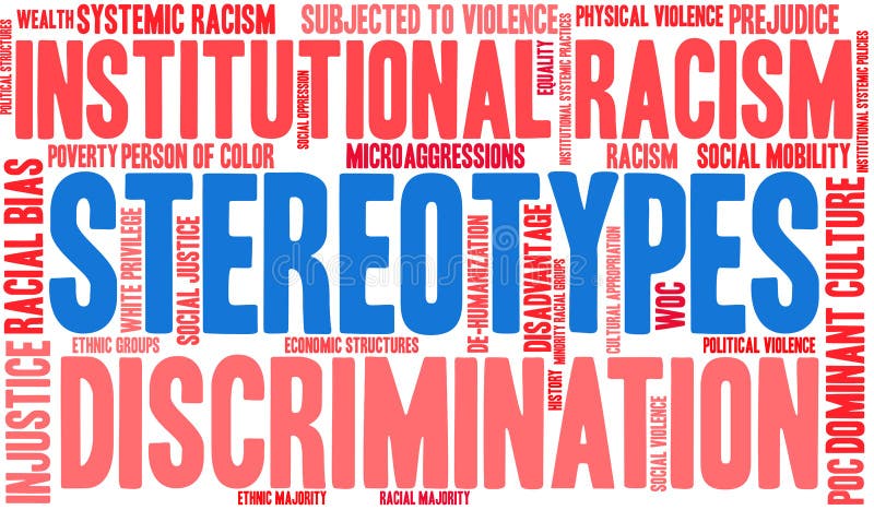 Stereotypes Word Cloud stock vector. Illustration of cultural - 120677893