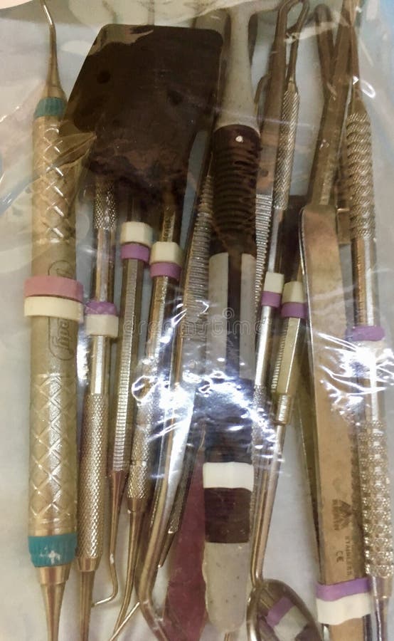 Sterile Dental Instruments stock image. Image of sterile - 135828429