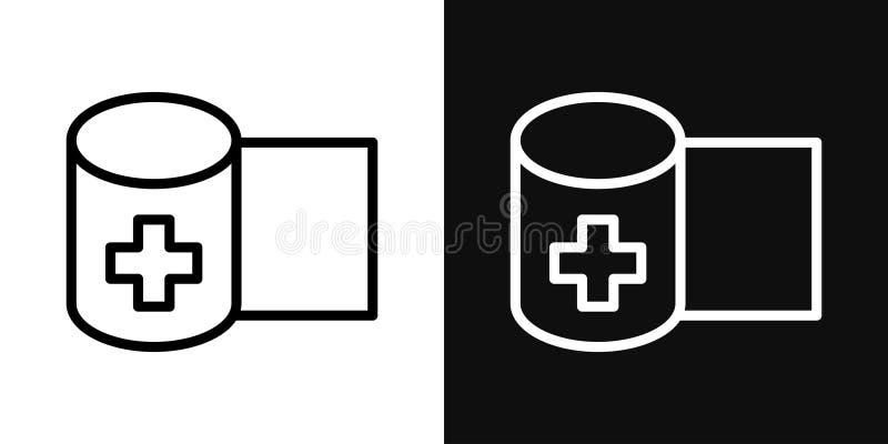 Sterile gauze icon stock vector. Illustration of icon - 338065036