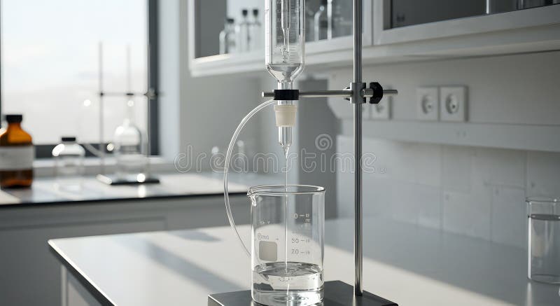 Modern Chemistry Lab: Precise Liquid Transfer in a Sterile Environment ...