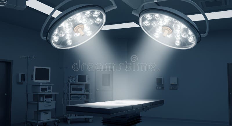 Sterile Operating Room Ready for Surgery Procedure Stock Illustration ...