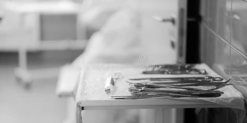 Sterile Surgical Instruments on the Table. Stock Photo - Image of ...
