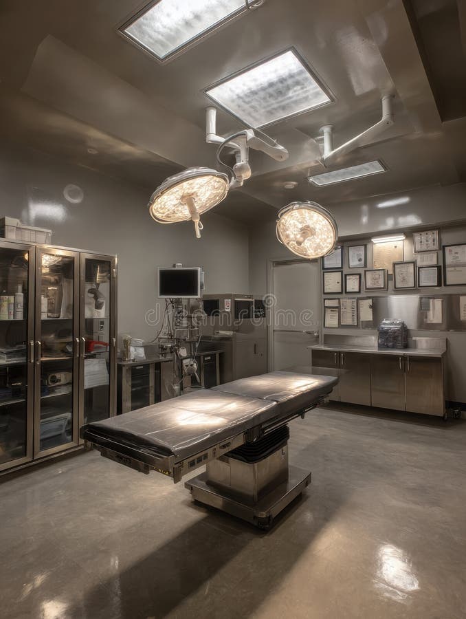 Sterile Surgical Instruments on Metal Tray in Hospital Operating Room ...