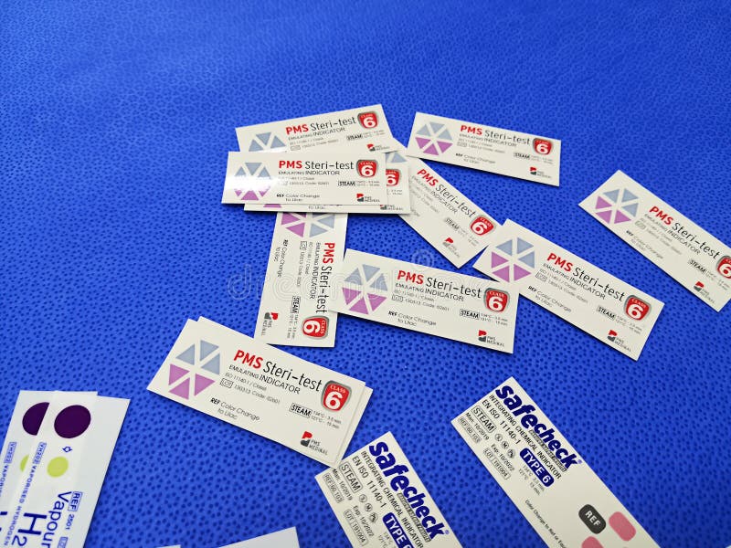 Sterilization Chemical Indicator Strips Editorial Image - Image of ...