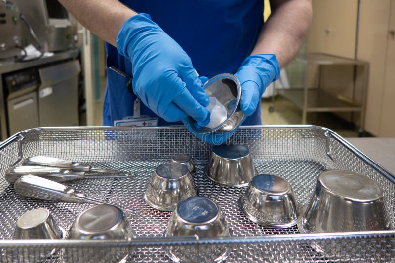 In Sterilization Department of a Hospital, Surgical Instruments are ...