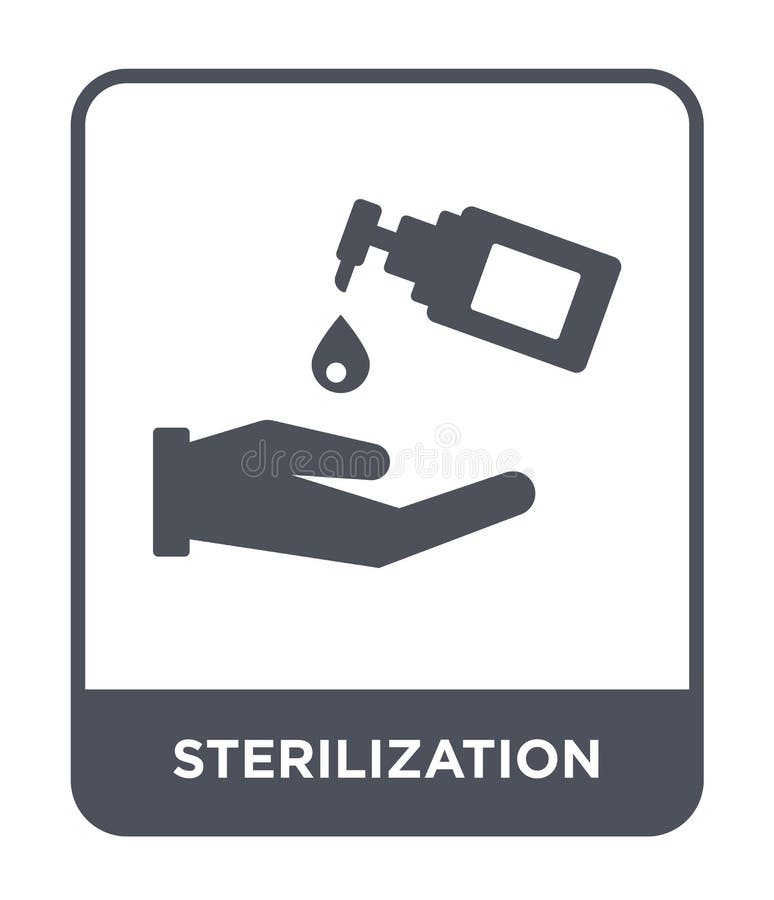 Sterilization Icon in Trendy Design Style. Sterilization Icon Isolated on White Background ...