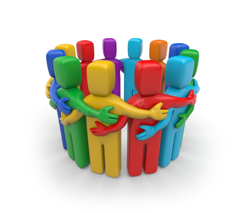 Sterk Team stock illustratie. Illustration of begrip - 13509719