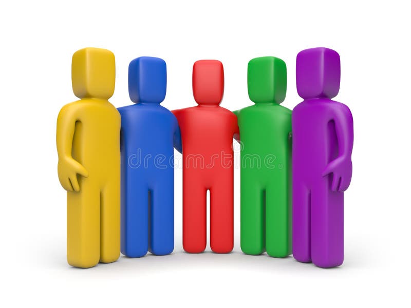 Sterk Team stock illustratie. Illustration of kleur, kampioen - 13614450