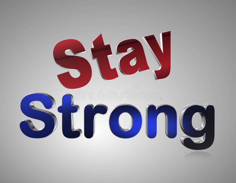 Blijf Sterke Banner. Blijf Sterke Reeks Van De Toespraakbel Etiketteren ...