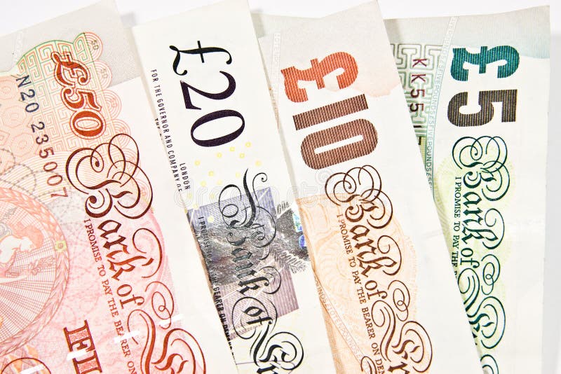 British Money Background Pound Notes Editorial Stock Photo - Image of ...