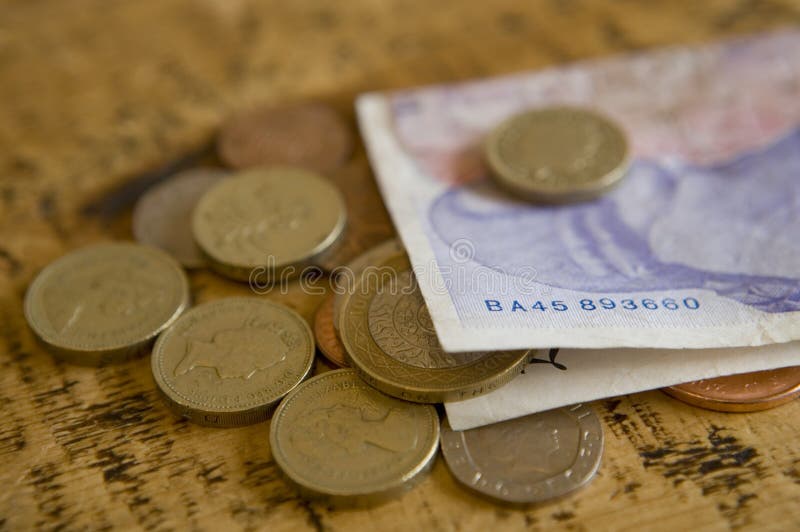 Sterling money still life editorial photo. Image of close - 11799006