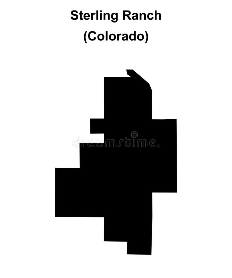 Sterling Ranch Outline Map Stock Illustrations – 1 Sterling Ranch ...