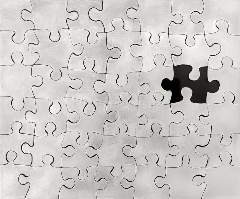 Sterling Silver Puzzle stock photo. Image of achievement - 20768618